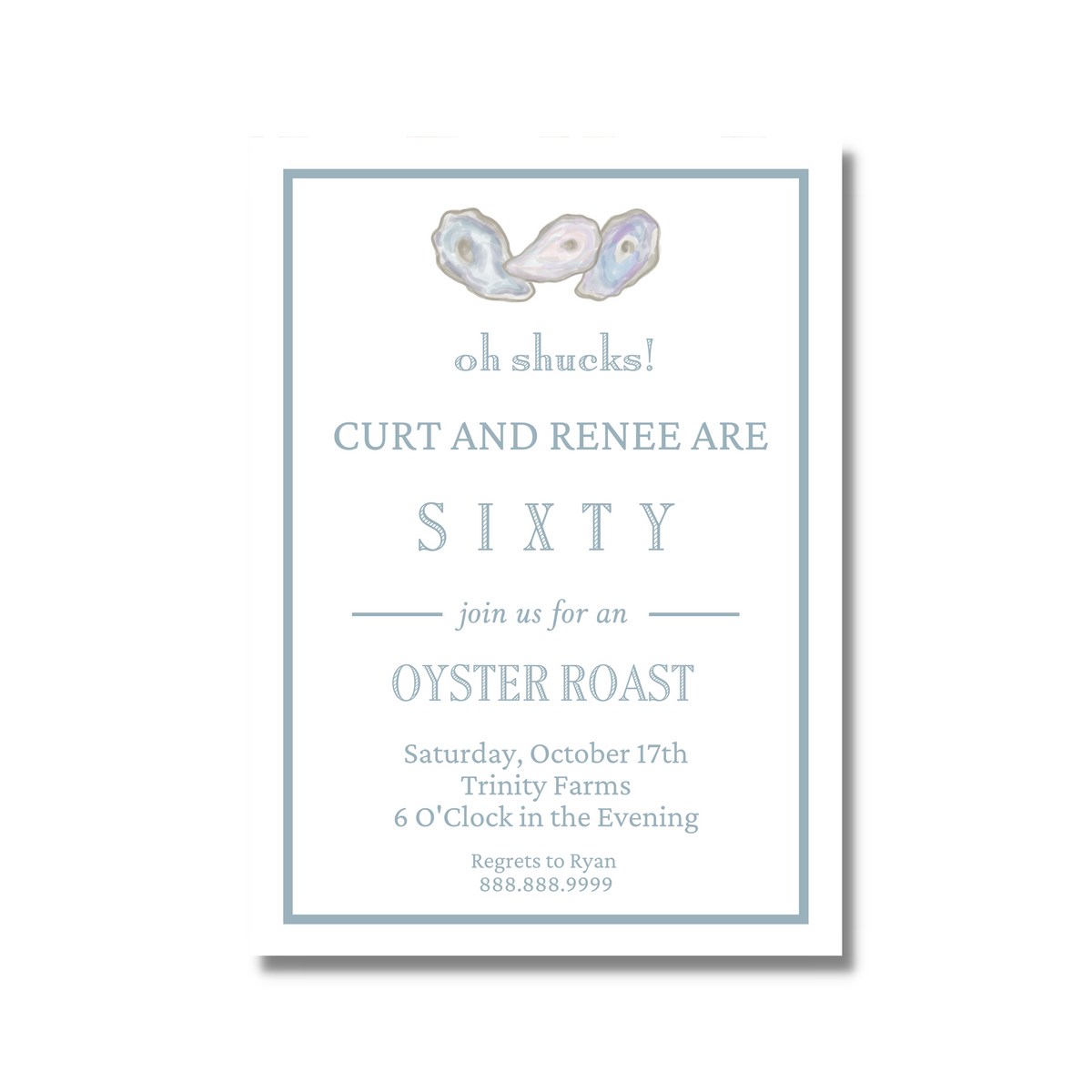 Oh Shucks! - Party Invitation | Ryan Harper Designs