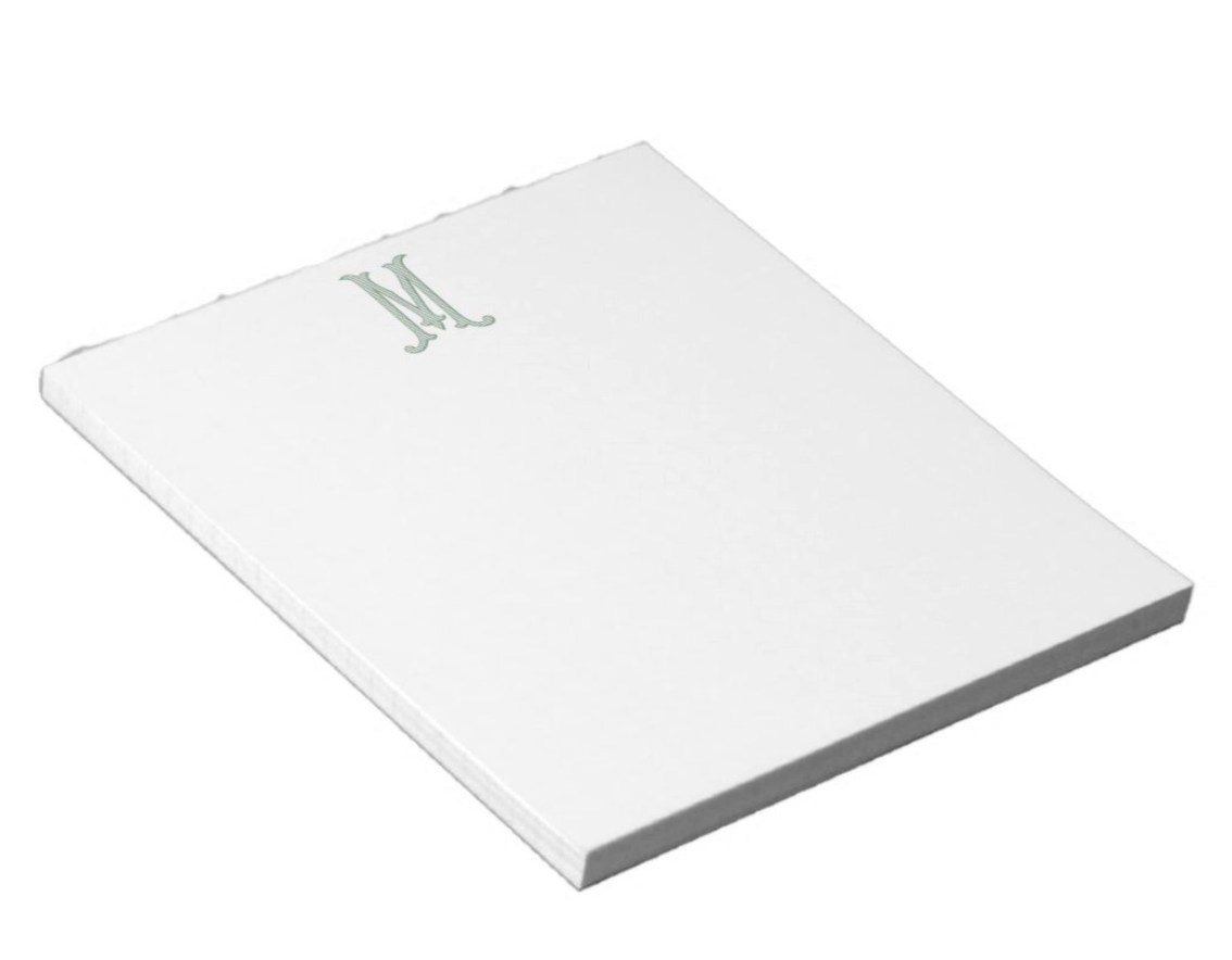Single Script Monogram - Notepad | Ryan Harper Designs